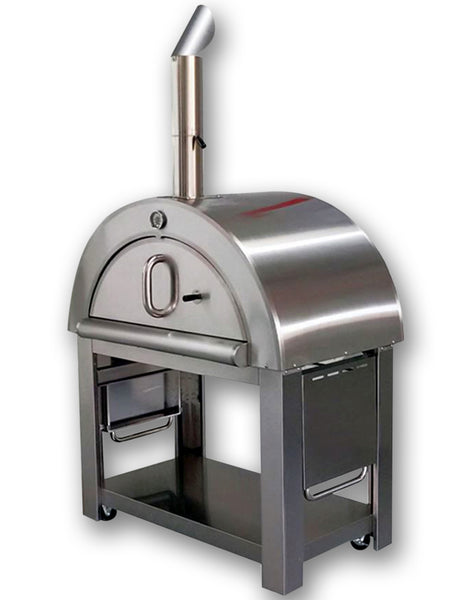 XL Size Wood Fired Outdoor Stainless Steel Pizza Oven BBQ Grill w/ Acc ...