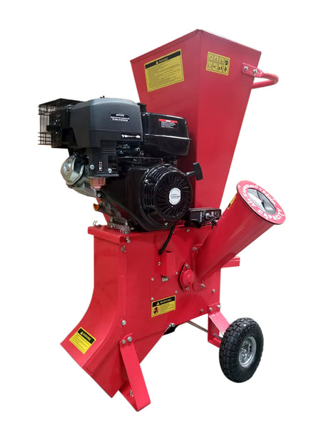 15HP 420CC Gas Powered Wood Chipper Shredder 4" Capacity w/ Mulch Bag ...