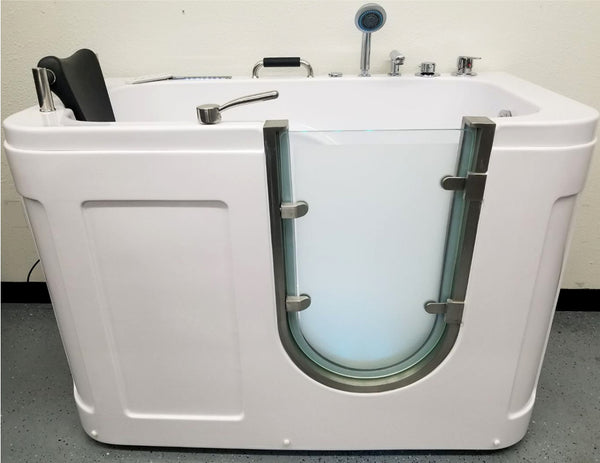 54" Deluxe Jetted Walk-In Bath Tub Hydrotherapy Whirlpool Spa BathTub ...